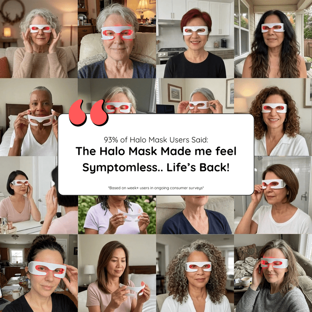 Red Light Therapy Eye Mask for Dry Eye Relief – Halo V2 – HallunaCo